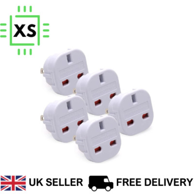 ⚡ UK to USA Travel Plug Adapter ⚡ Barbados Bahamas Jamaica Dominican ...