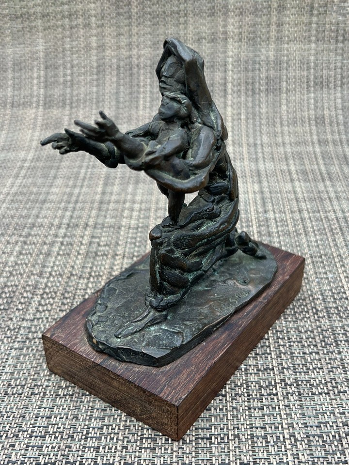Frank Eliscu 1912-96 American Powerful Bronze Figural Sculpture Heisman ...