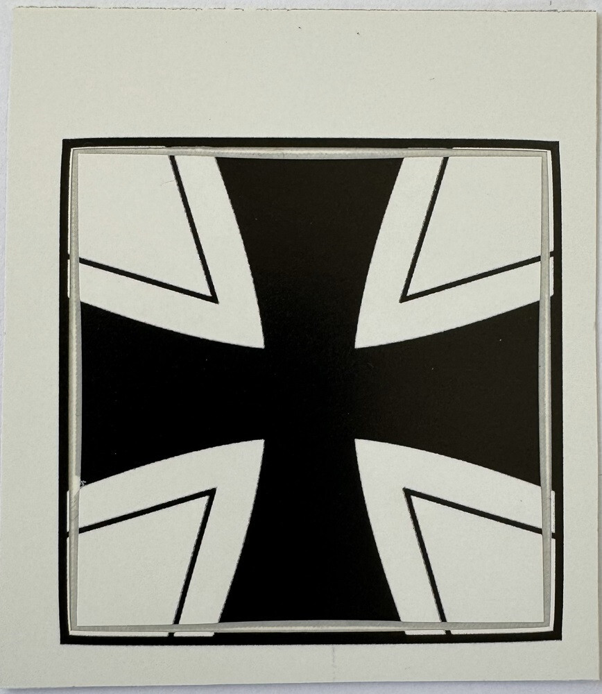 German WW1 aircraft roundel Iron Cross sticker peel off vinyl | eBay