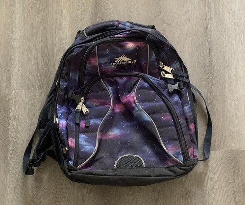 High Sierra Backpack Space Galaxy Stars Multi Compartment Adjustable ...
