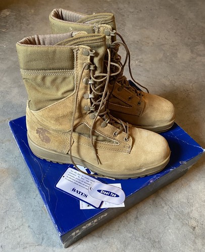 Vintage 2003 GWOT BATES E40501 USMC Issue Steel Toe Hot Weather Boots ...