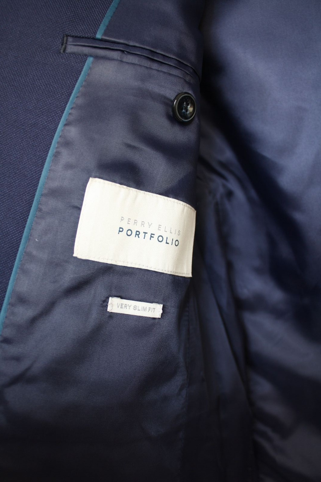 PERRY ELLIS Sport Coat Blazer Jacket with Elbow Patches , Size: 40 REG ...