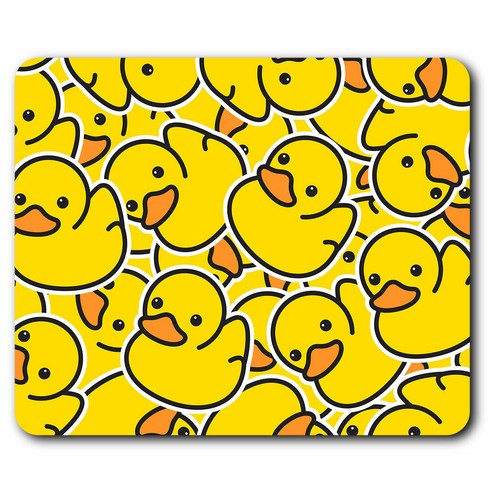 Computer Mouse Mat - Yellow Rubber Ducks Duckling Office Gift #2078 | eBay