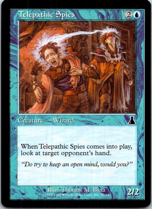 Telepathic Magic The Gathering Urza's Destiny Near Mint | eBay