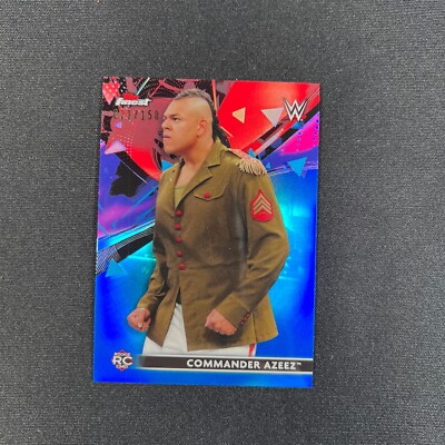 Commander Azeez 2021 Topps Finest WWE /150 Rookie RC #50 | eBay