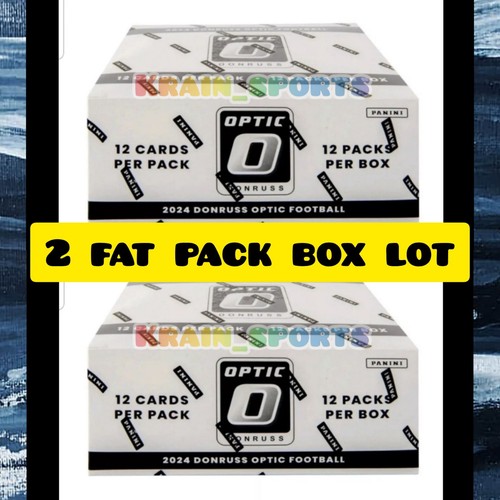 (2) 2024 Donruss Optic Football NFL Fat Pack Boxes SEALED Bo Nix, Maye ...