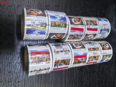 Canada Post P Stamps Self Adhesive Postage Untouched Roll Of 1000 Far ...