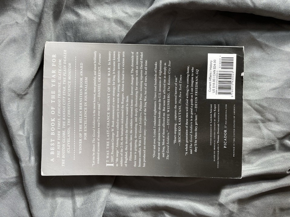 The Good Soldiers by David Finkel Paperback History Military Iraq War ...