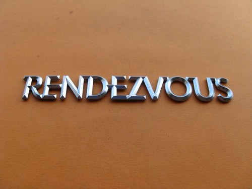 02 03 04 05 06 BUICK RENDEZVOUS REAR SILVER EMBLEM LOGO BADGE SIGN ...