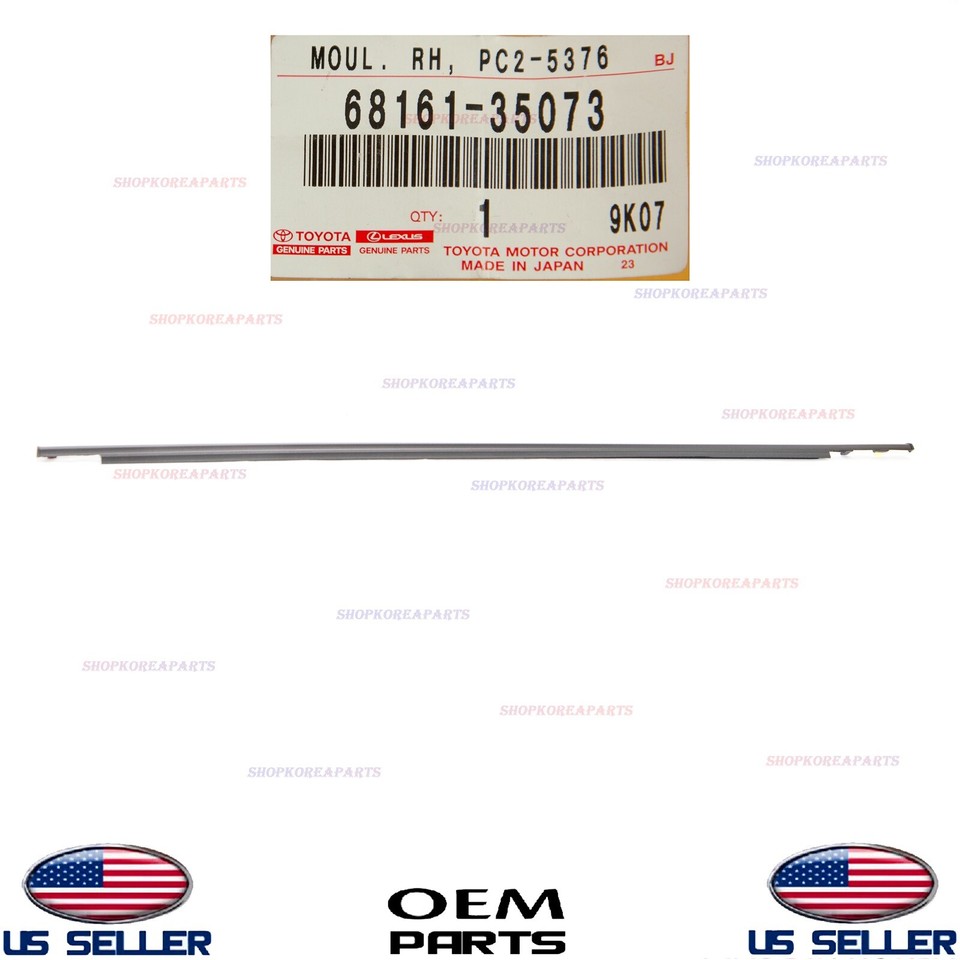 Genuine Front & Rear Door Window Glass Weatherstrip set 4pc OEM FJ ...