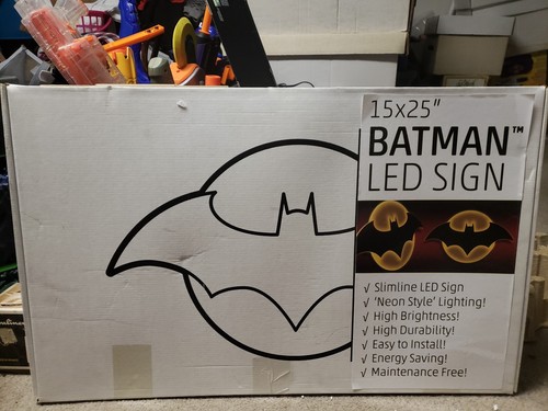 Batman Logo Symbol Electric LED Hanging Light 1 Per Retailer Diamond ...