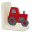 Red Tractor Wooden Bookends For Kids | Childrens Book Ends | Hand Made ...