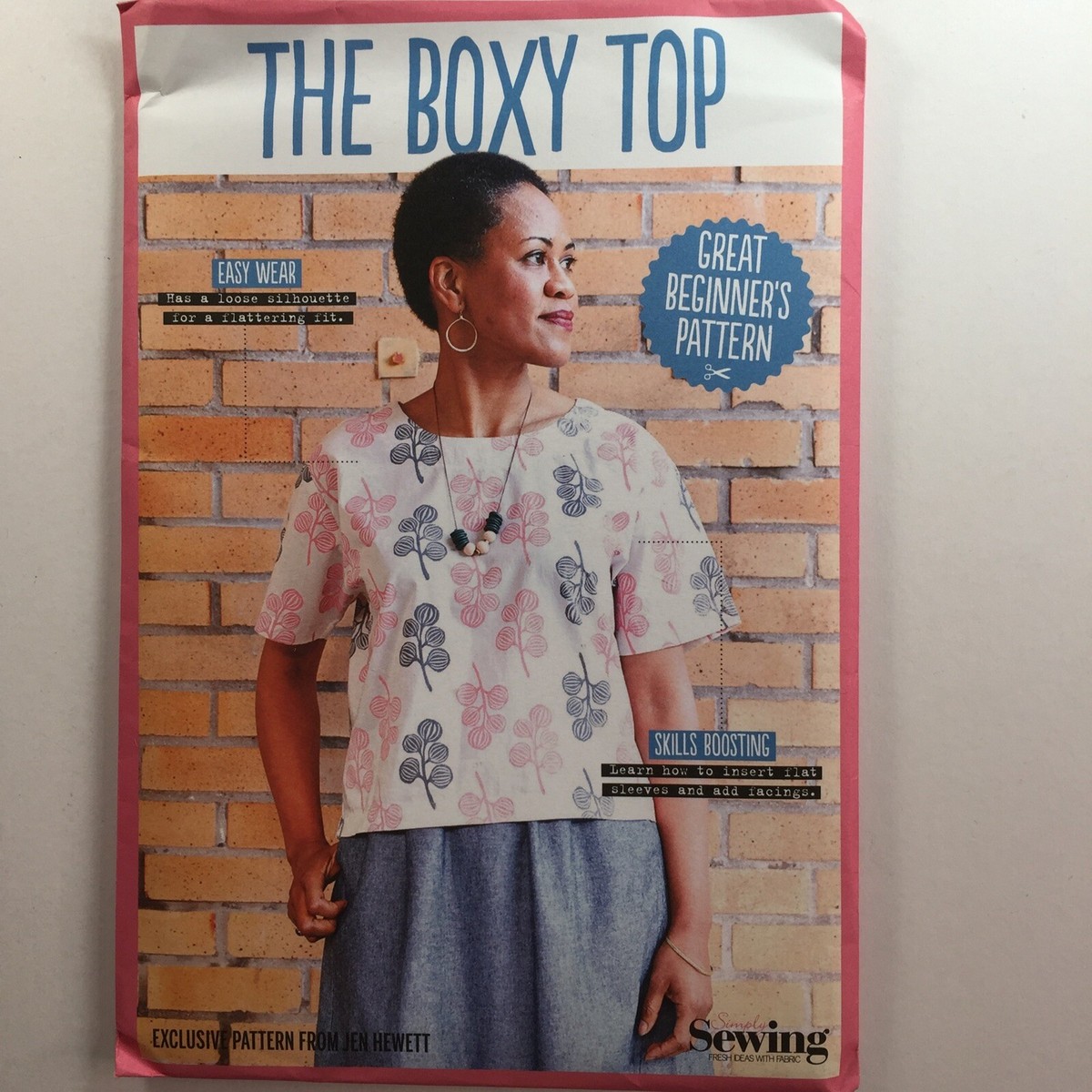 Boxy Blouse Sewing Pattern BOXY TOP Peppermint Magazine