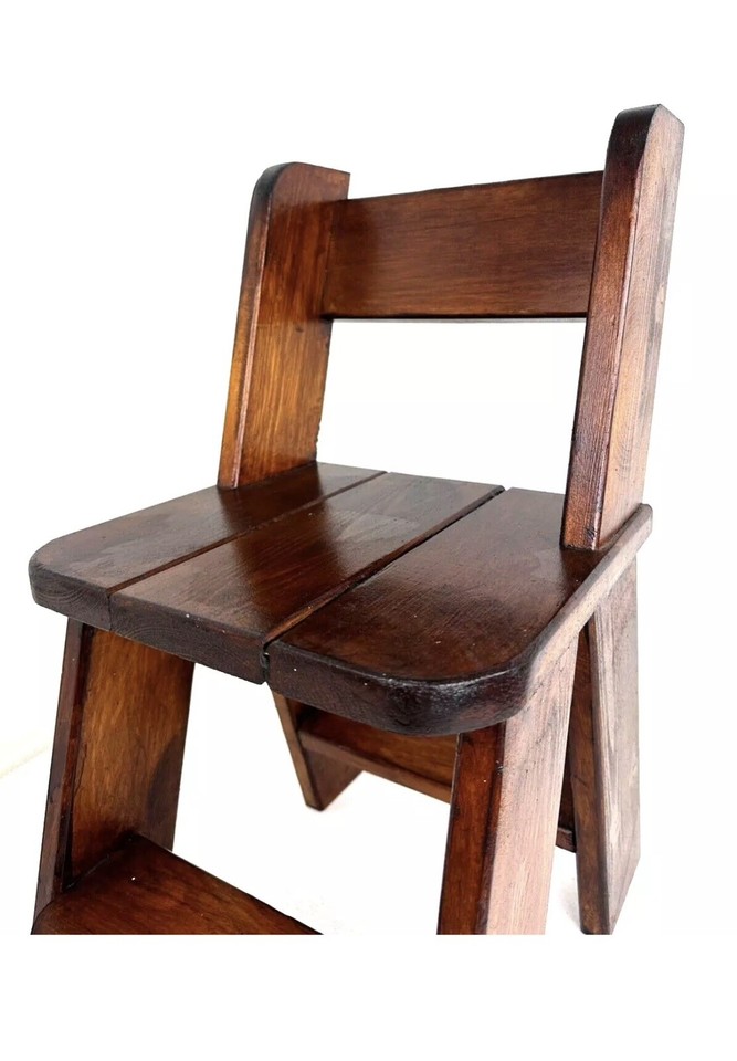 Cute small vintage childrens wooden chair | eBay UK