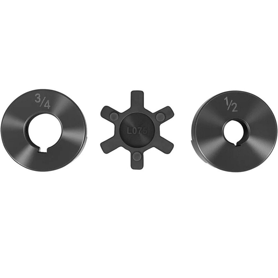 3-Piece L-Jaw Coupling Coupler Set For Log Wood Splitter 1/2"-3/4" L075 ...