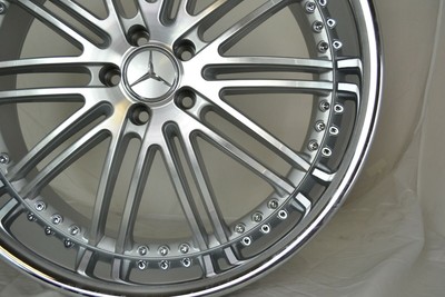 22-inch Mercedes wheels S500 S550 CL500 CL550 GTX23 Silver Machine ...