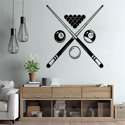 Billiards Wall Art Decals for Kids Rooms Mural Wall Stickers Billiard ...