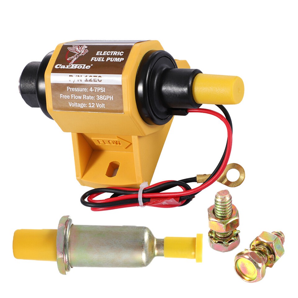 12S Electric Micro Fuel Pump w/ Filter Low Pressure Gas CU822 4-7PSI ...