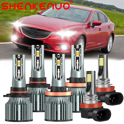 For Mazda 6 2014 2015 2016 2017 Mazda6 Combo LED Headlight + Fog Light ...