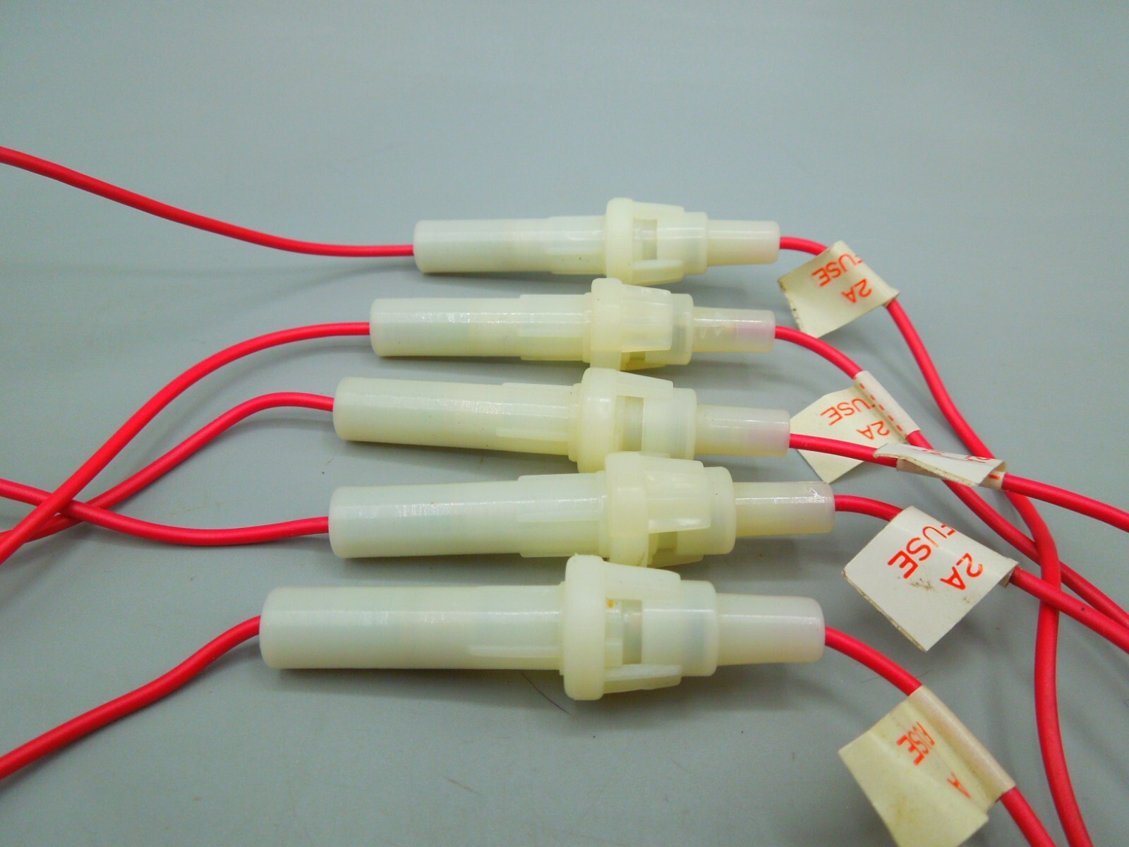 Inline Round Glass Fuse Holder with 2A Fuse (QTY 5) | eBay