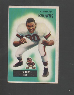 1955 Bowman Football Card #14 Len Ford-Cleveland Browns Ex Card | eBay