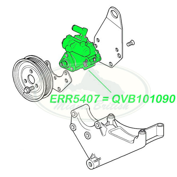 LAND ROVER POWER STEERING PUMP RANGE P38 95-98 V8 QVB101090 ALLMAKES4x4 ...