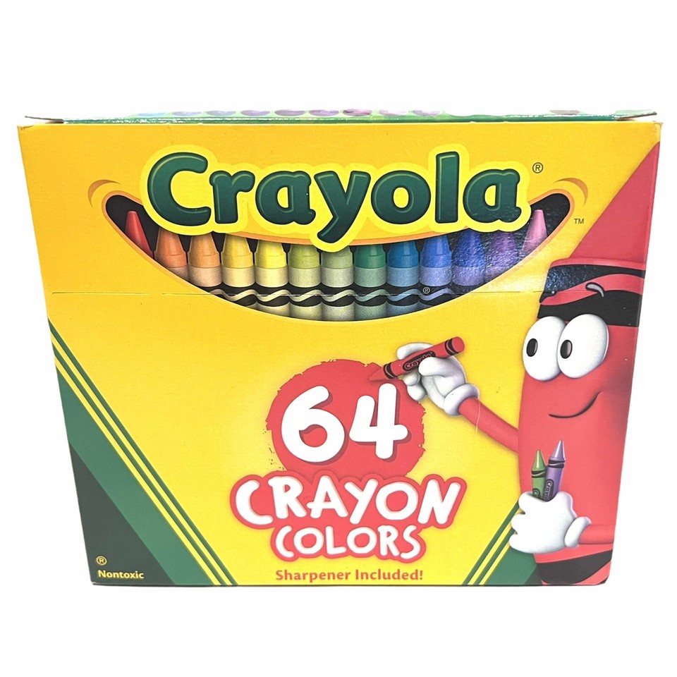 Crayola 64 Count Nontoxic Crayons Multi Pack W/ Sharpener Included Made ...