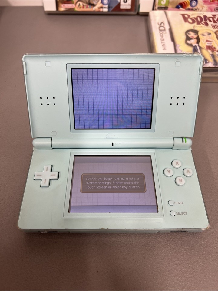 Nintendo Ds Lite Turquoise Ice Blue Console Bundle Original Charger ...