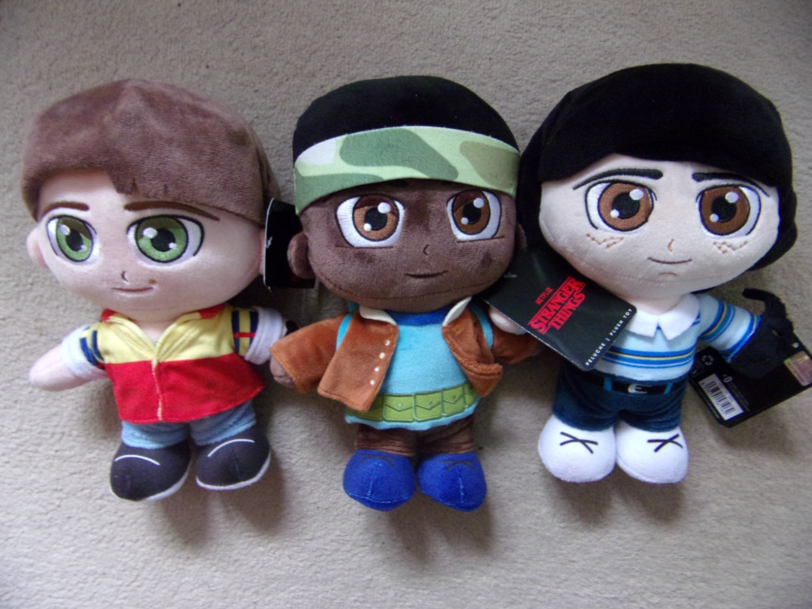 NEW OFFICIAL 10" STRANGER THINGS SOFT PLUSH TOYS ALL 3 - MIKE WILL ...