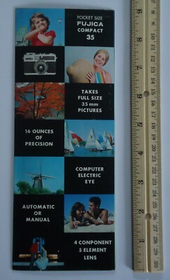 Fuji Fujica Compact 35mm Camera Vintage Folder Advertising | eBay