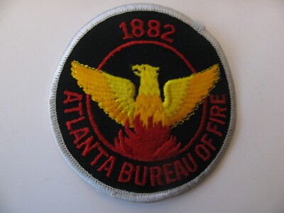 Atlanta Georgia GA Bureau Of Fire Rescue Dept Patch Iron On 3.5” Free ...