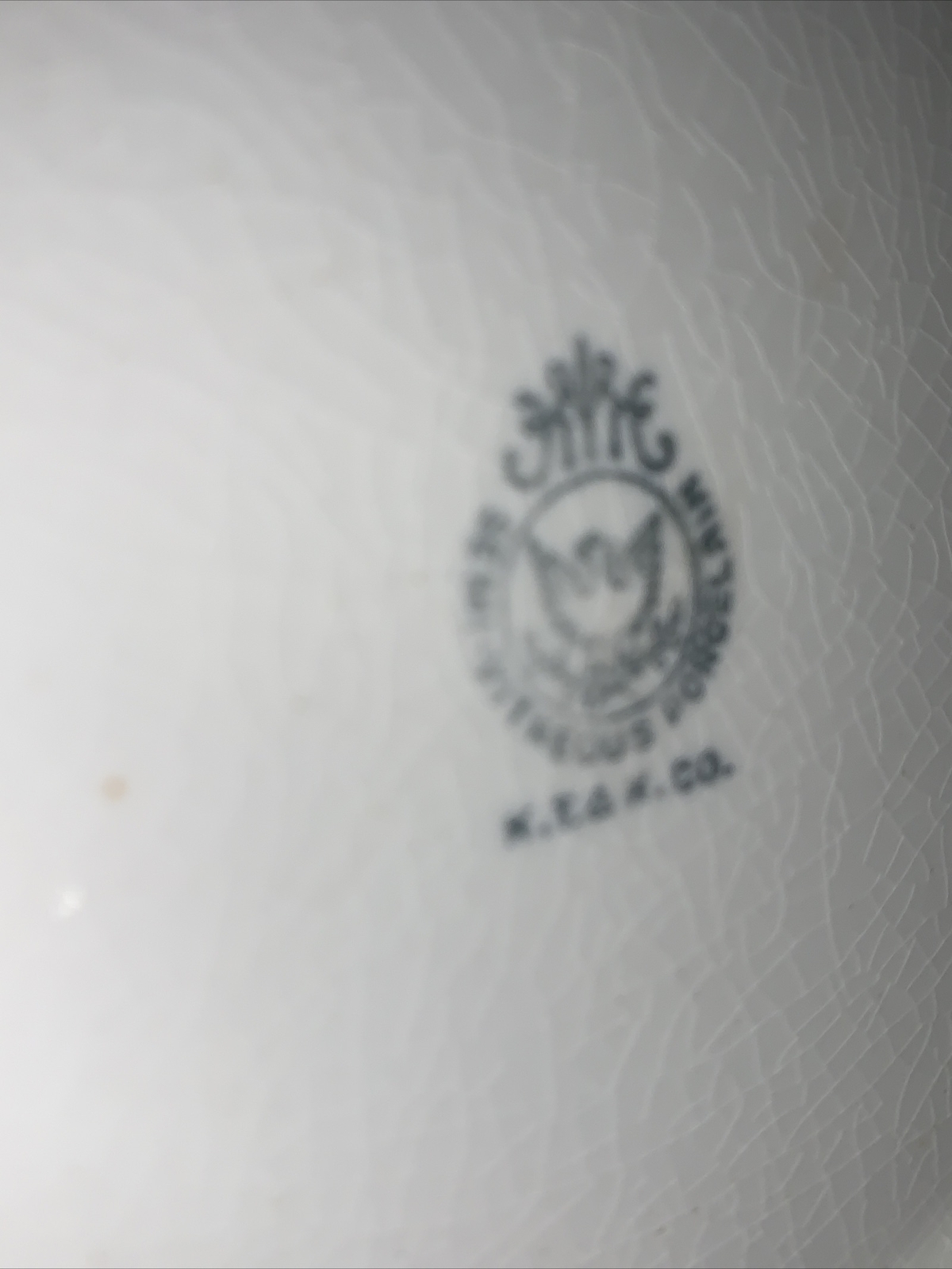 K.T.&K.Co Semi Vitreous ANTIQUE Plate Knowles Taylor VICTORIAN FAMILY ...