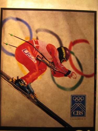 1994 Winter Olympics CBS Promo Bumper 4x5 Transparency USA Ski Team | eBay