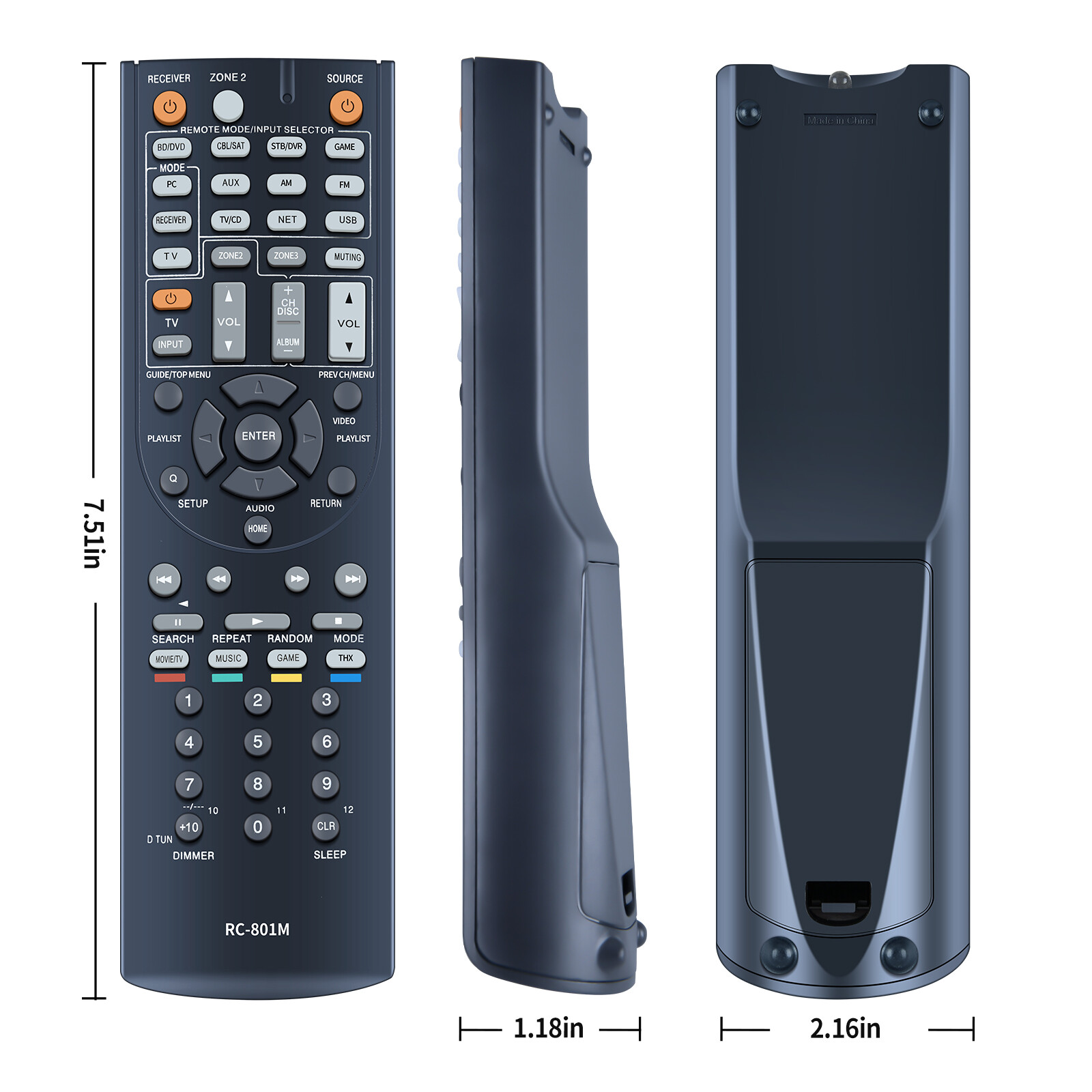 New RC-801M Remote Control For Onkyo AV Receiver HT-S8400 HT-R648 HT ...