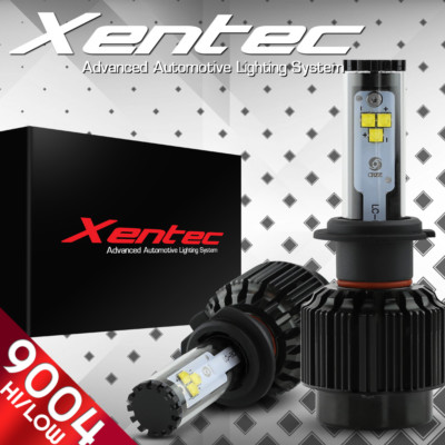 XENTEC LED HID Headlight kit 488W 48800LM 9004 HB1 6000K 1990-1992 ...
