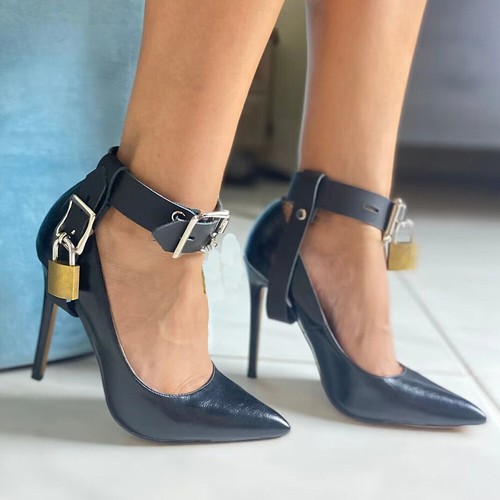 Binding High-Heeled Shoes Lockable Ankle Cuffs Binding Belt Women ...