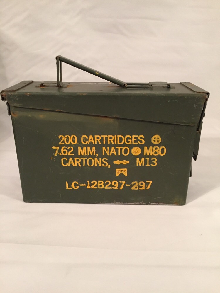 MILITARY 7.62 MM Ammo Can M19A1 Green Ammunition Tin | eBay
