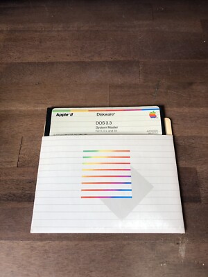Apple Diskware DOS 3.3 System Master Apple II 5.25" Floppy | eBay