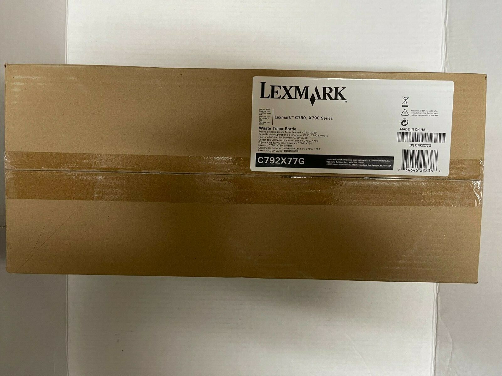 Lexmark C792X77G New OEM Toner Waste Container (open box) | eBay