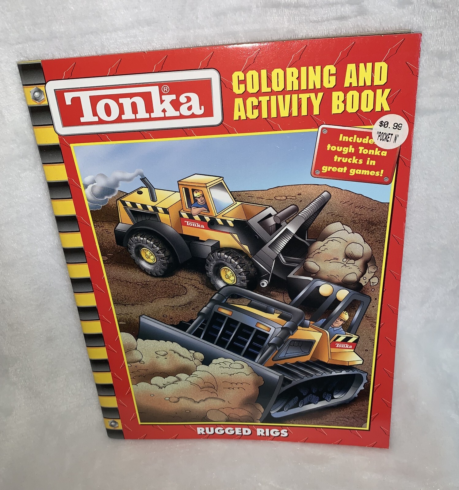 New VTG 2002 Modern Pub Hasbro Tonka Rugged Rigs Coloring Activity Book ...