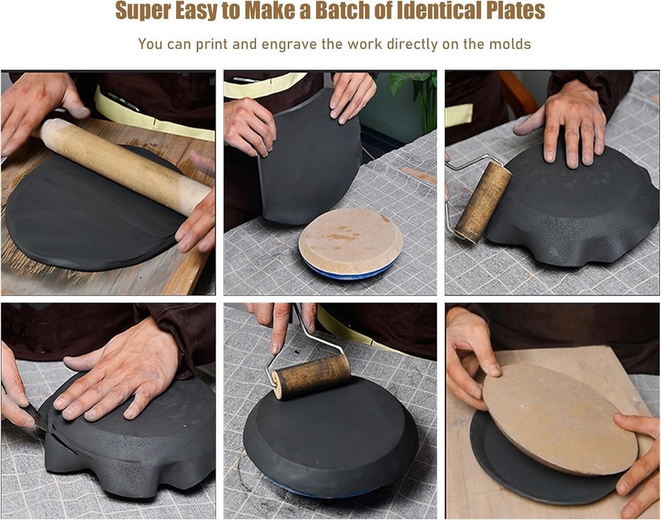 Ceramics Plate Forming Molds, Pottery Molds for Handbuliding Plates | eBay