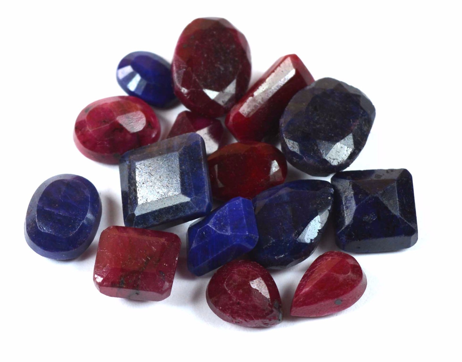 100-1000 Ct. Natural Mix Shape Ruby & Sapphire Gemstone Wholesale Lot ...