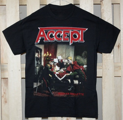 ACCEPT Band RUSSIAN ROULETTE Tee Shirt Classic Black Unisex S-2345XL | eBay