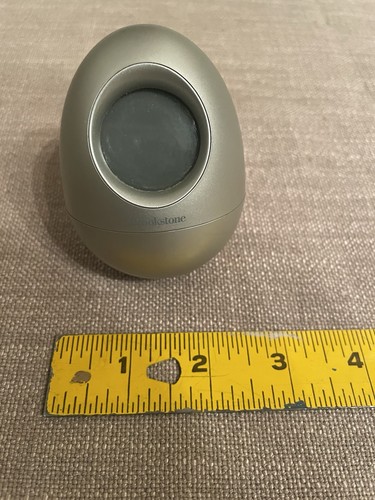 Brookstone BOB Oval Egg 5-in-1 Wobble Clock. Silver. New w/o Box | eBay
