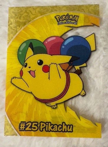 Topps Pokemon TV Animation Edition Pikachu Balloon Art Card #25 - PC1 ...
