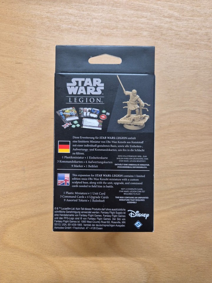 Star Wars Legion Limited Edition Obi-Wan Kenobi 2019 Food Game - Sealed ...