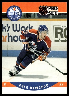1990-91 Pro Set !!! Greg Hawgood Edmonton Oilers #442 | eBay