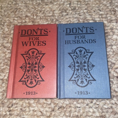 Don'ts for Wives Husbands 1913 Blanche Ebbutt A & C Black Pair of 2 ...