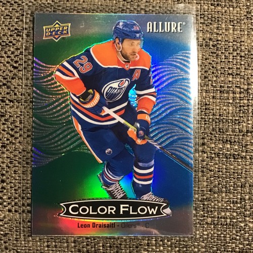 2024-25 UD Allure Color Flow Green-Blue Leon Draisaitl | eBay