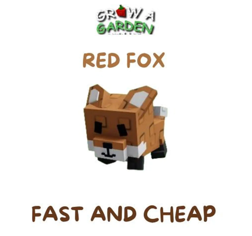 Red Fox - Grow A Garden | GAG | CHEAPEST - ROBLOX | eBay